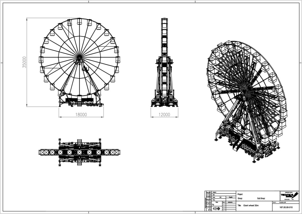 FERRIS WHEEL 35-40 meters – NEW ROAD MODEL - Technical Park - Amusement ...