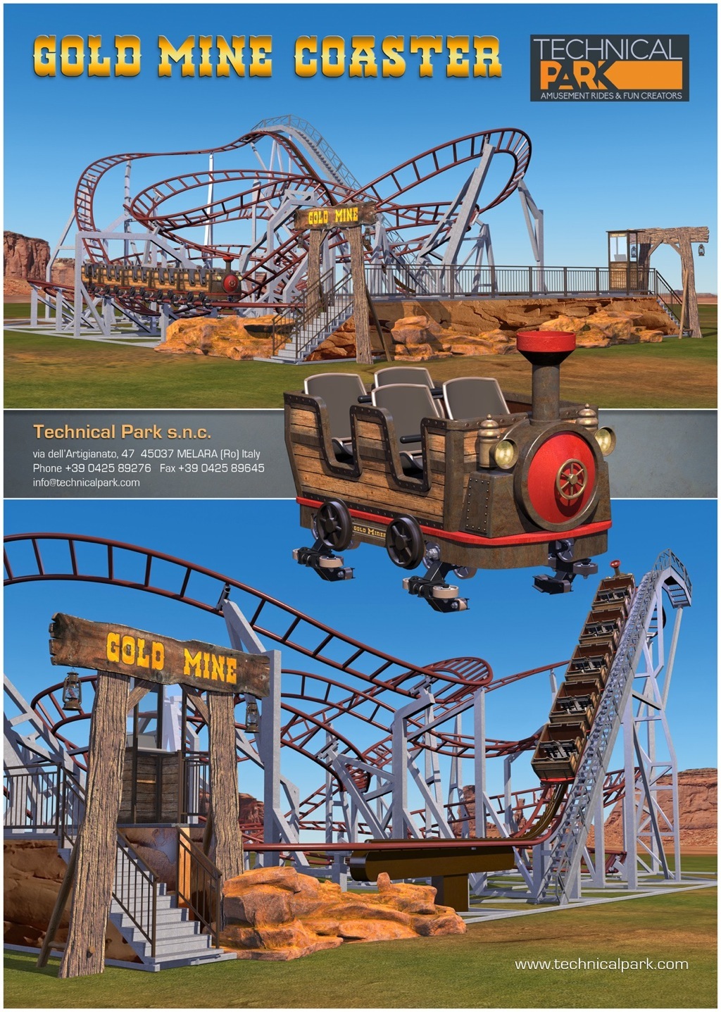 GOLD MINE COASTER - Technical Park - Amusement Rides and amusement ...