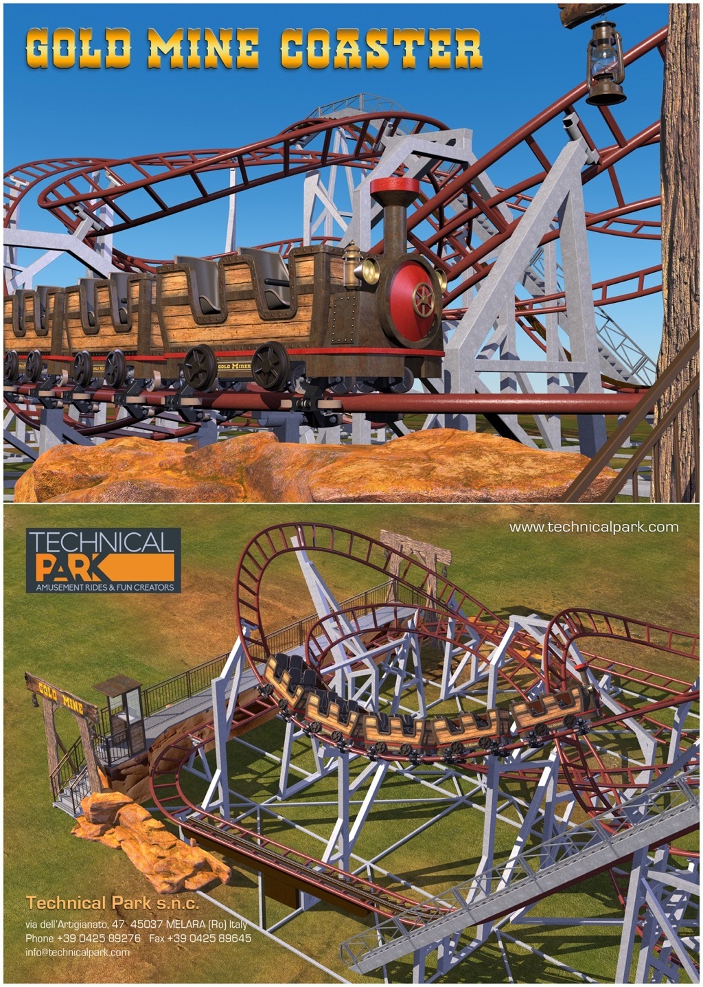 GOLD MINE COASTER - Technical Park - Amusement Rides and amusement ...