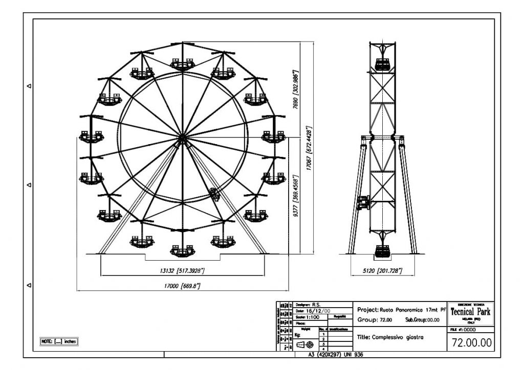 FERRIS WHEEL 17 MT - Technical Park - Amusement Rides and amusement ...
